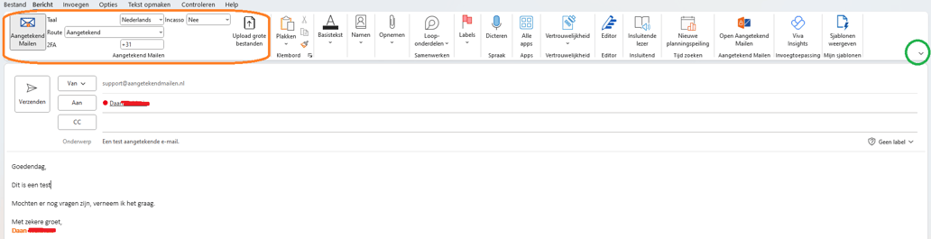 Gebruikershandleiding Aangetekend Mailen