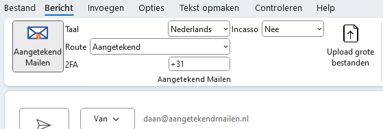 Gebruikershandleiding Aangetekend Mailen