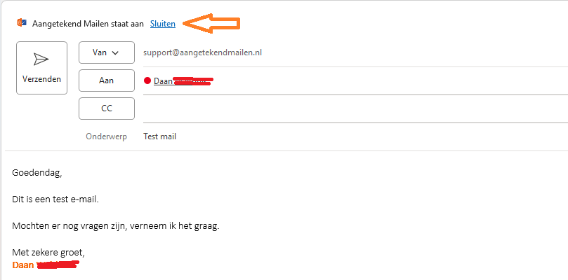Gebruikershandleiding Aangetekend Mailen