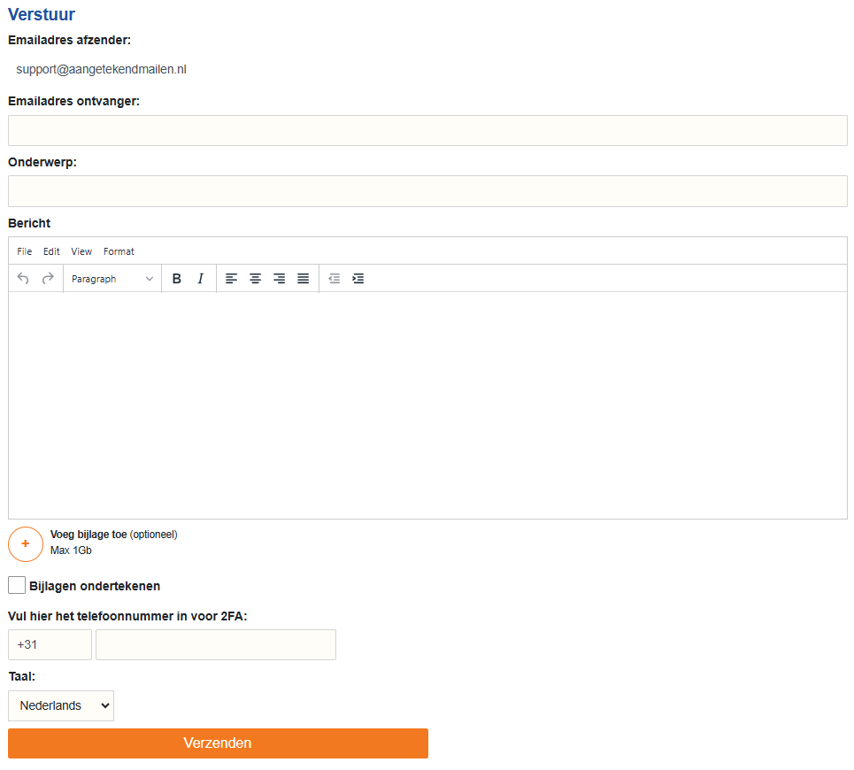 Gebruikershandleiding Aangetekend Mailen